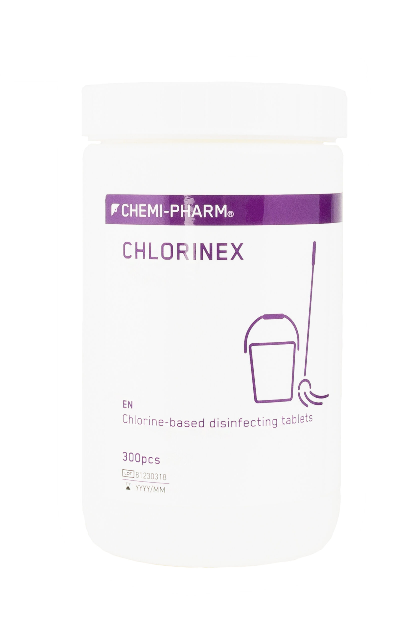 Chlorine-based disinfecting tablets - Chlorinex 60 - Chemi-Pharm